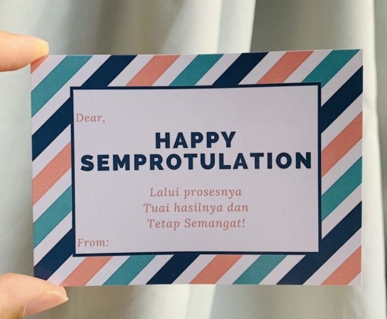 5 Alasan Ucapan Semprotulation Itu Penting bagi Mahasiswa Akhir